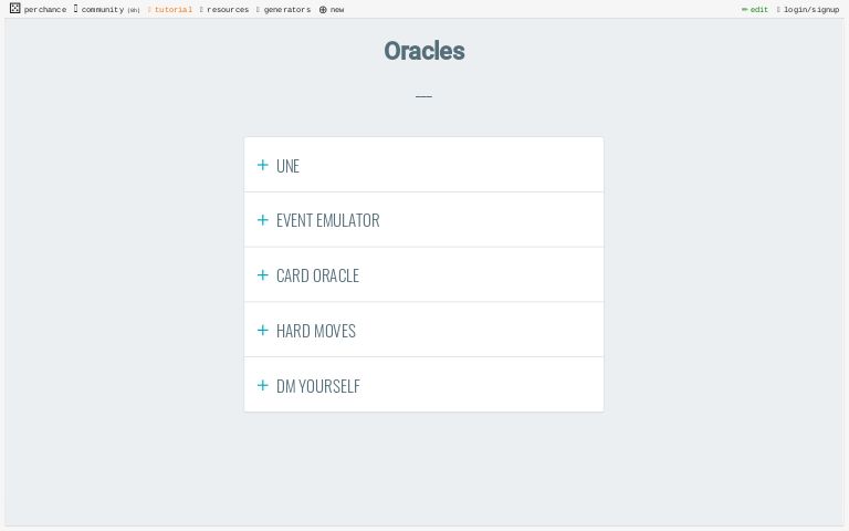 Oracles ― Perchance Generator