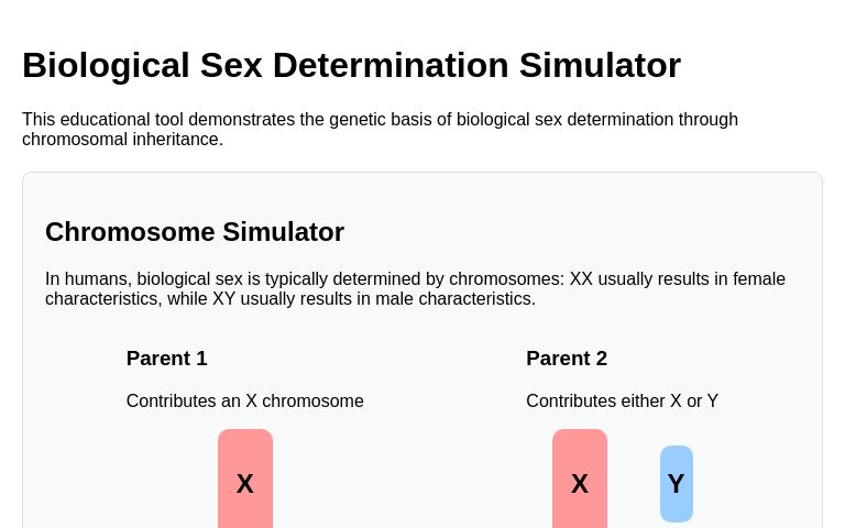 Biological Sex Determination Simulator ― Perchance Generator