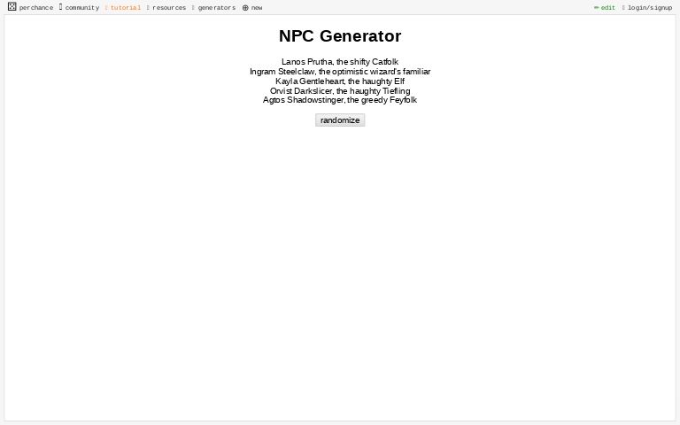 NPC Generator