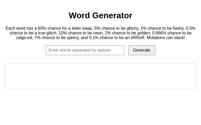 Word Generator