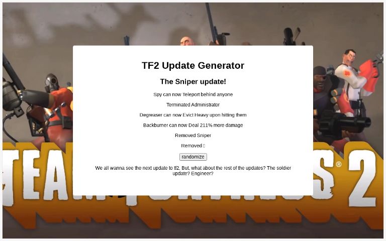 TF2 Update Generator