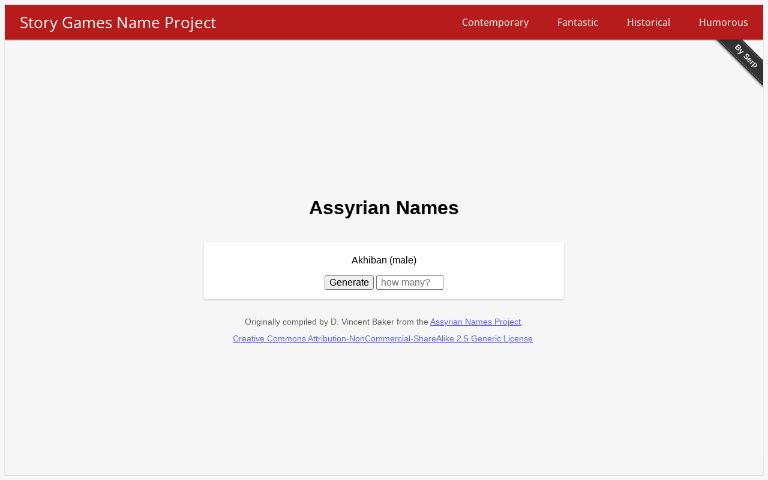 Assyrian Names ― Perchance Generator