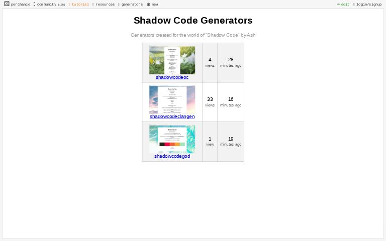 Shadow Code Generators