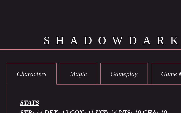 ShadowDark Generators