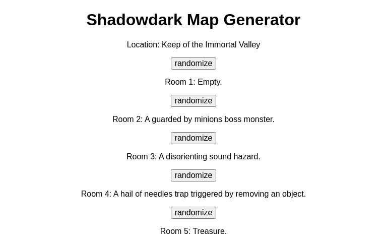 Shadowdark Map Generator