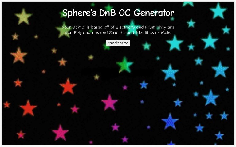 Sphere's DnB OC Generator