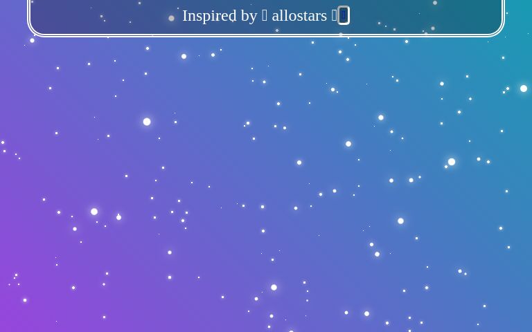 Shimmer Stars ― Perchance Generator