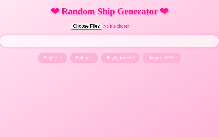 ️ Random Ship Generator ️