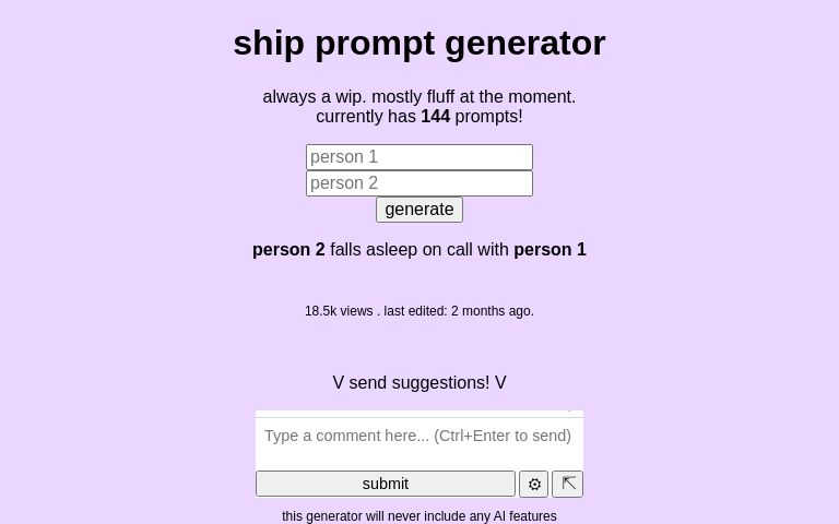 ship prompt generator