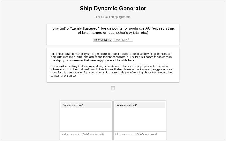 Ship Dynamic Generator