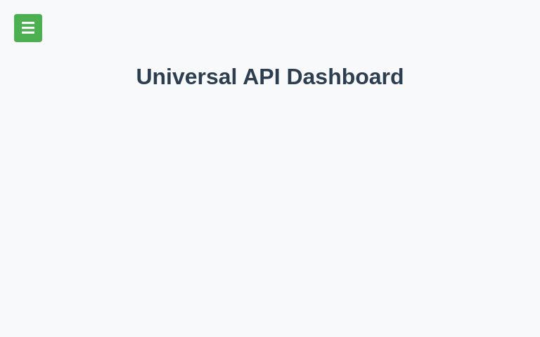Universal API Dashboard ― Perchance Generator