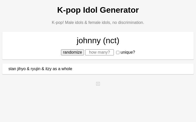 K-pop Idol Generator