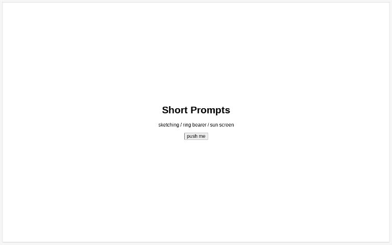 Short Prompts ― Perchance Generator