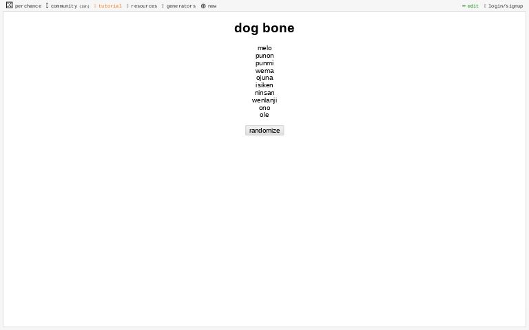 dog bone ― Perchance Generator