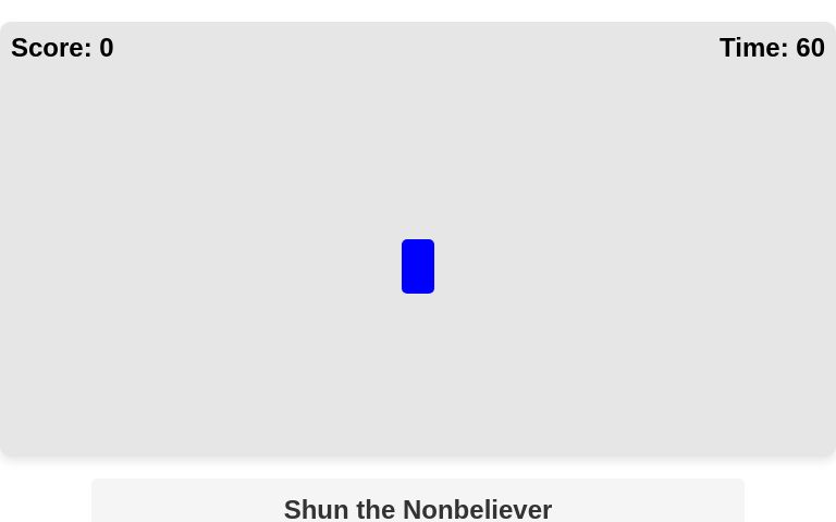 Shun the Nonbeliever ― Perchance Generator