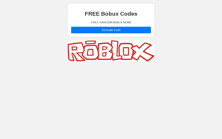 FREE Bobux Codes ― Perchance Generator