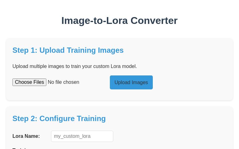 Image-to-Lora Converter ― Perchance Generator