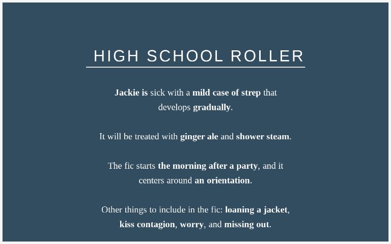 high school ― Perchance Generator