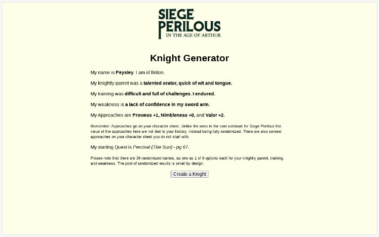 Knight Generator