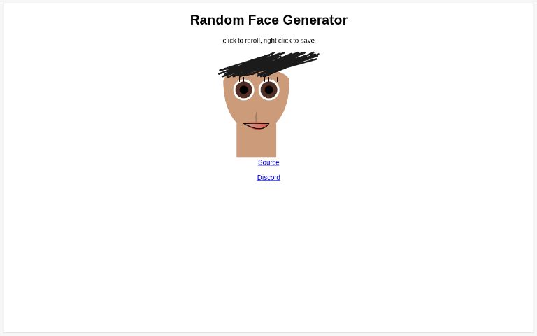 Random Face Generator