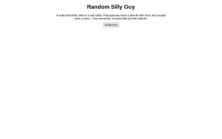 Random Silly Guy ― Perchance Generator