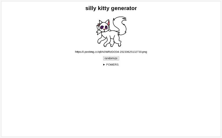 silly kitty generator
