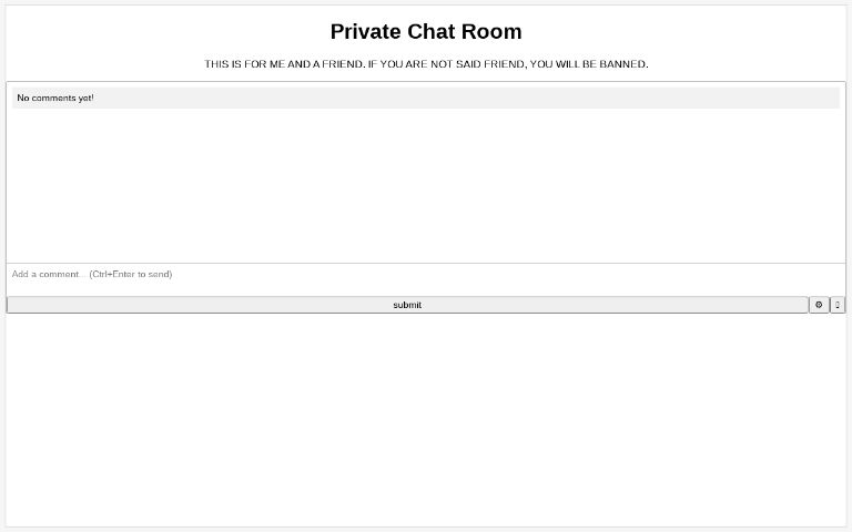 Private Chat Room