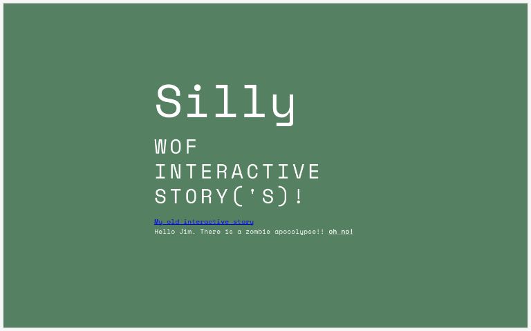 WoF interactive Story('s)! ― Perchance Generator