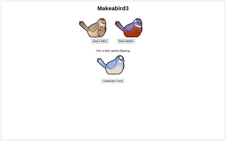 Makeabird3 ― Perchance Generator