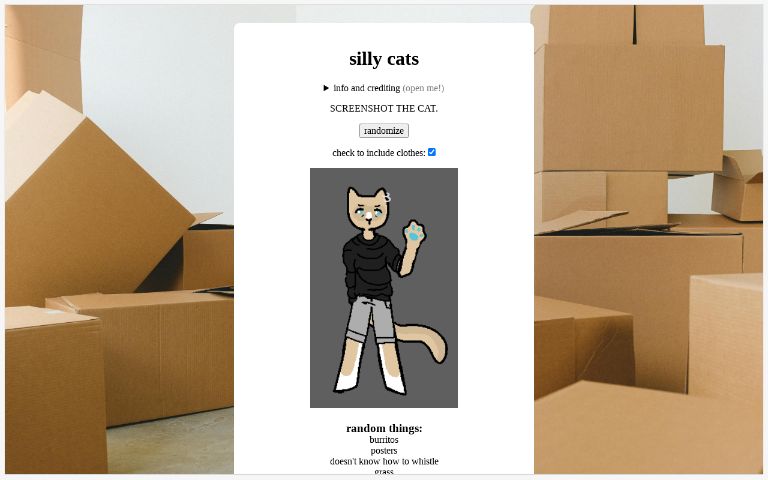 silly cats ― Perchance Generator