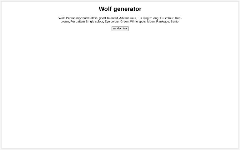 Wolf generator