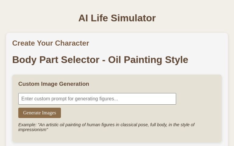 AI Life Simulator ― Perchance Generator