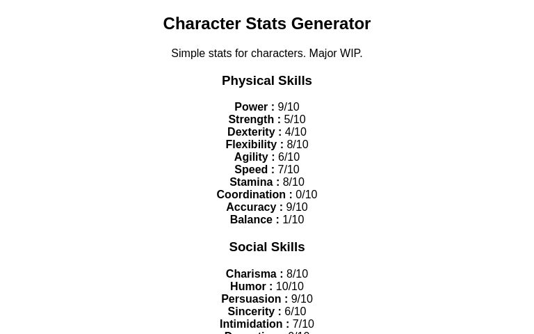 simple-character-stats-generator