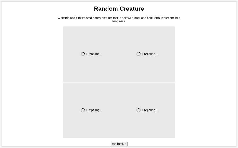Random Creature ― Perchance Generator