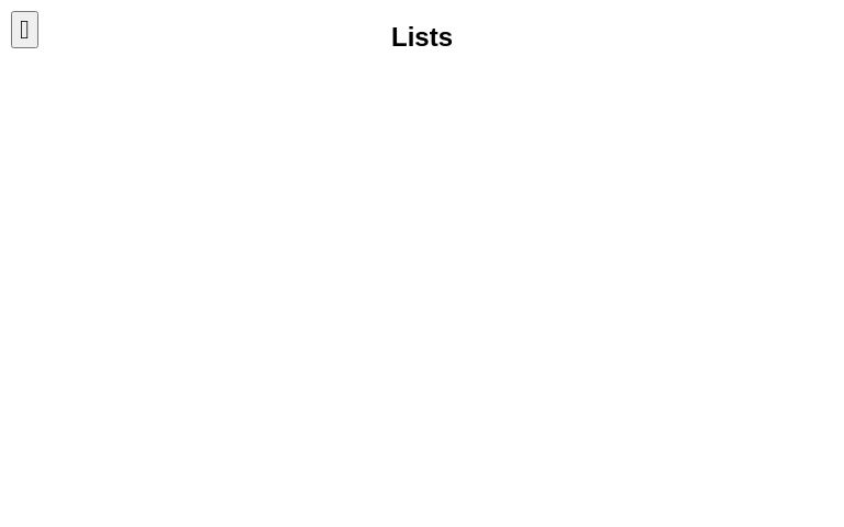 Lists ― Perchance Generator