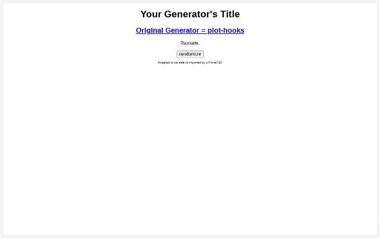 I339ozx3rc ― Perchance Generator