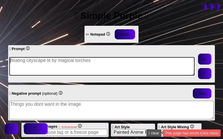 Simple Purple ― Perchance Generator