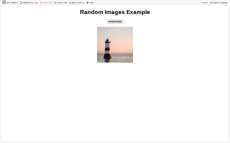 Random Images Example ― Perchance Generator