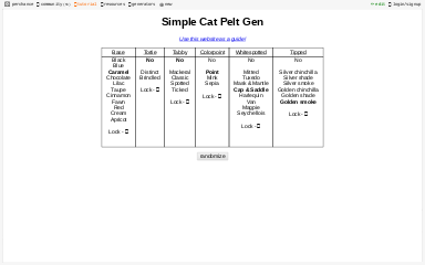 Simple Cat Pelt Gen
