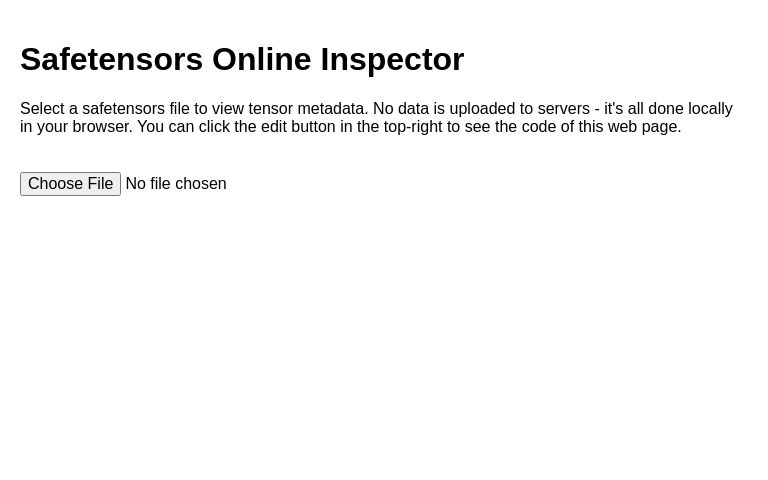 Simple SafeTensors Inspector (Online Viewer) ― Perchance Generator