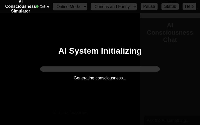 AI System Initializing ― Perchance Generator