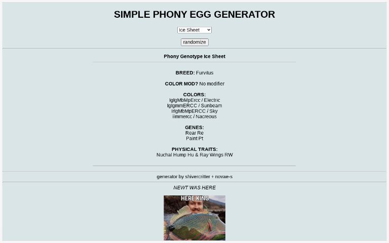 SIMPLE PHONY EGG GENERATOR