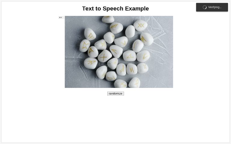 Text to Speech Example ― Perchance Generator
