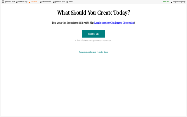 Simrandomchall Idea ― Perchance Generator