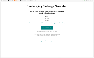 Simrandomchall Land ― Perchance Generator