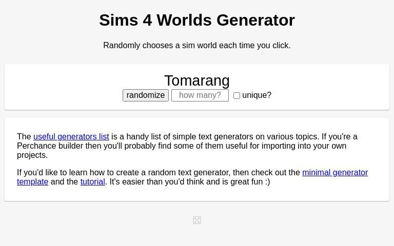 Sims 4 Worlds Generator