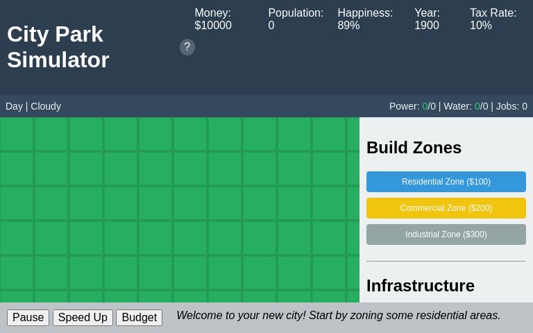 Theme Park Simulator ― Perchance Generator