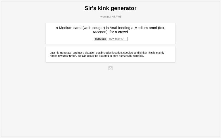 Sir's kink generator