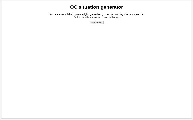 OC situation generator
