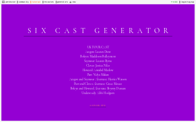 Six Cast Generator